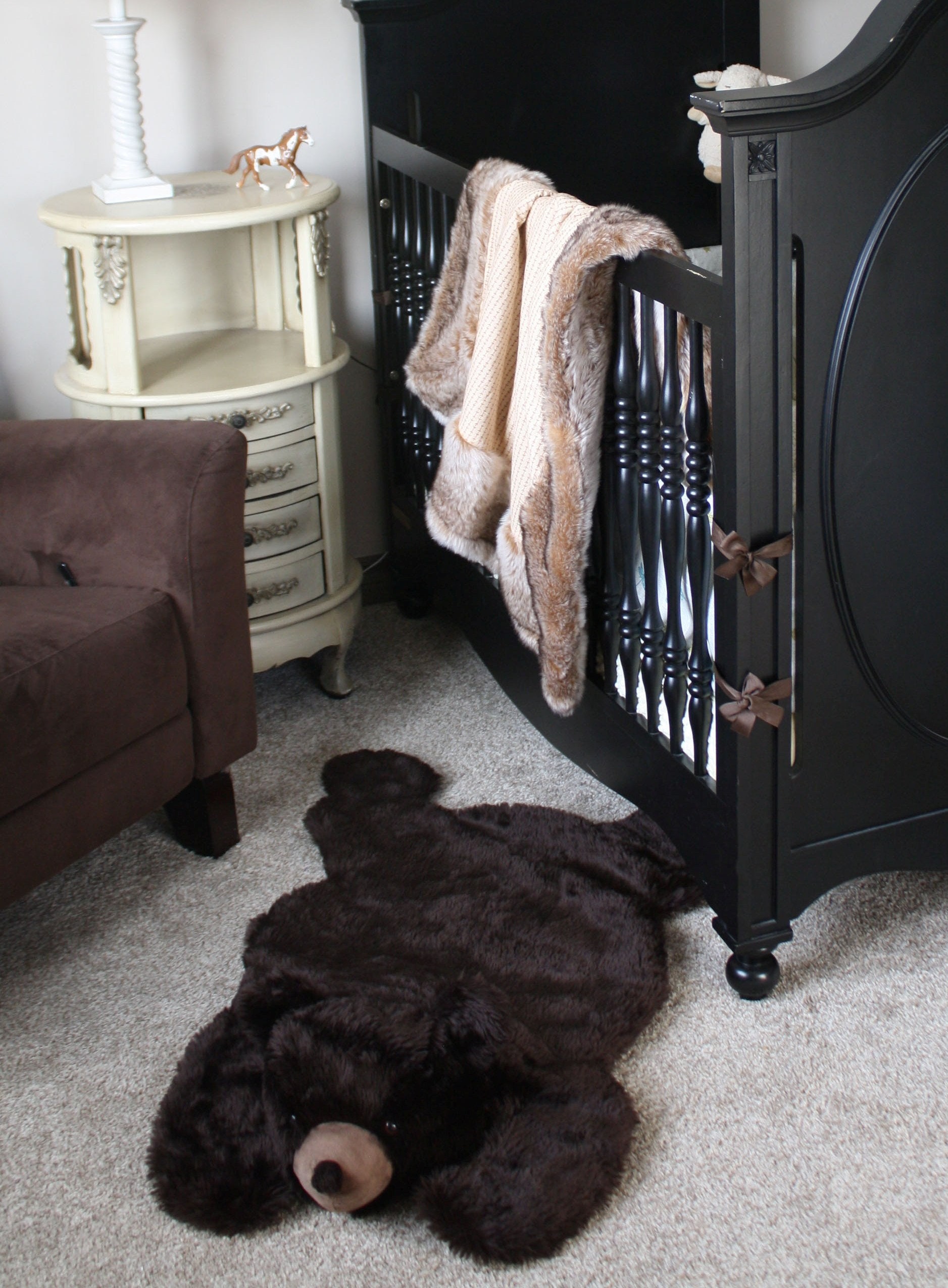 Brown Bear Rug Nursery Rug Woodland Nursery Bear Nursery Decor - Etsy ...