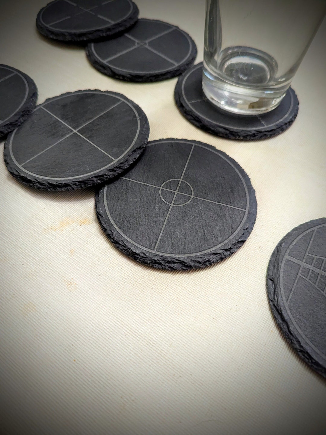 Red Dot Reticle Coaster Set - Second Amendment Coasters - Gun Lovers ...