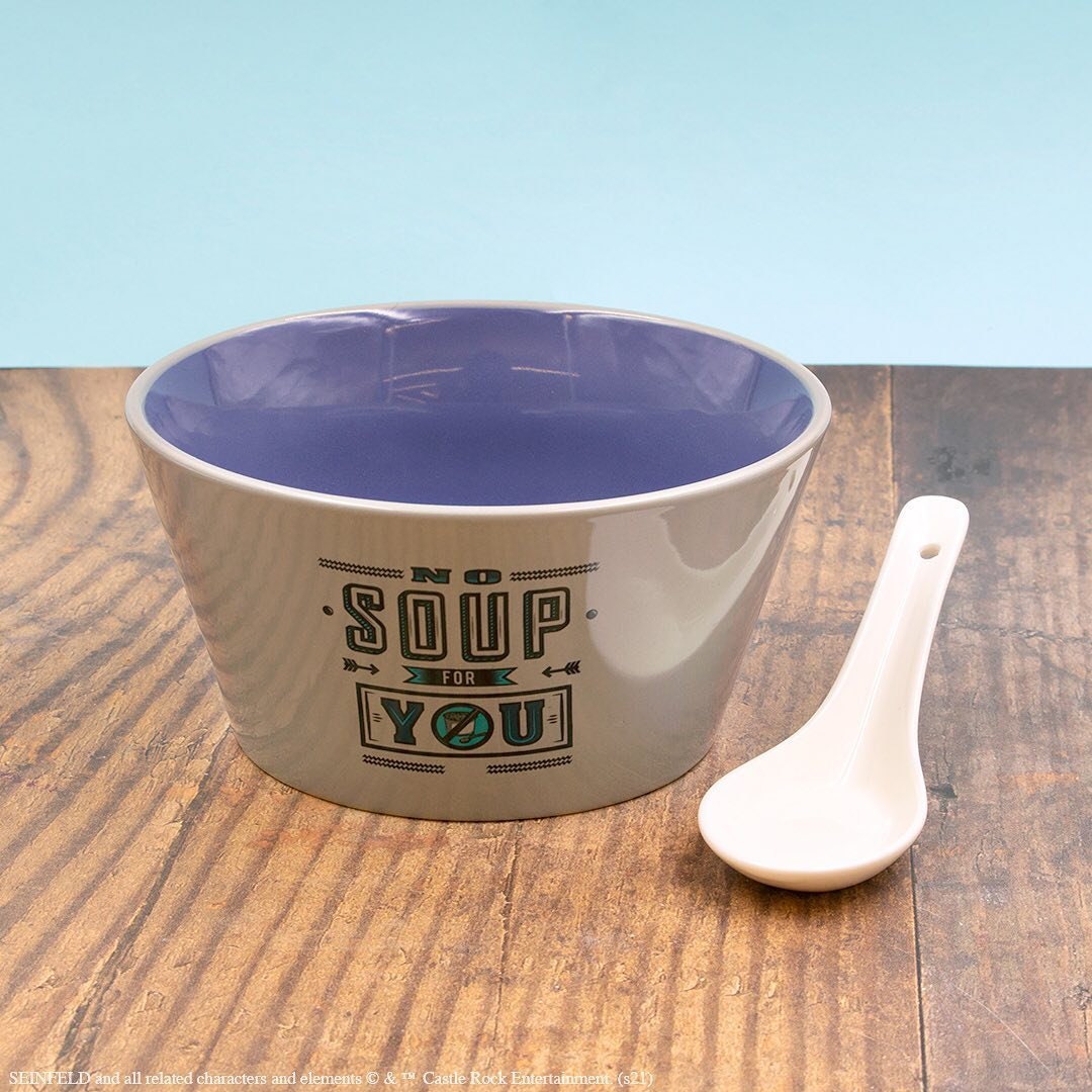 Seinfeld Soup Nazi ‘no Soup for You’ Ceramic Bowl & Spoon Set - Etsy