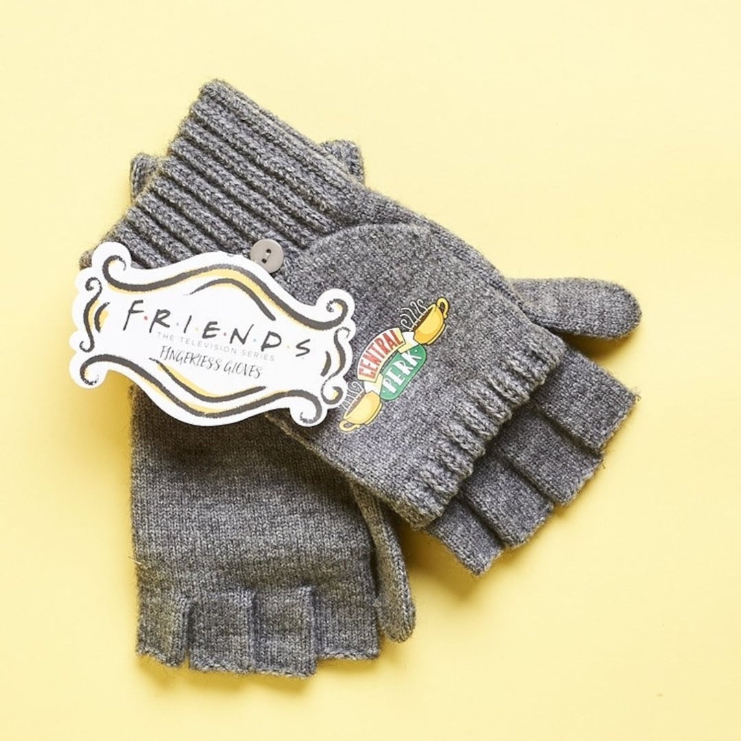 Friends Central Perk Mittens/gloves, Fingerless, Grey/gray - TV Show - Etsy