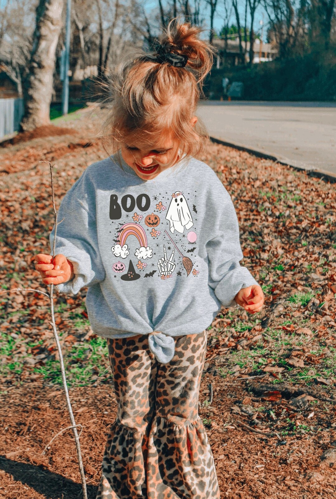 Halloween Doodle Clutter Kids Youth Sweater - Halloween Sweaters ...