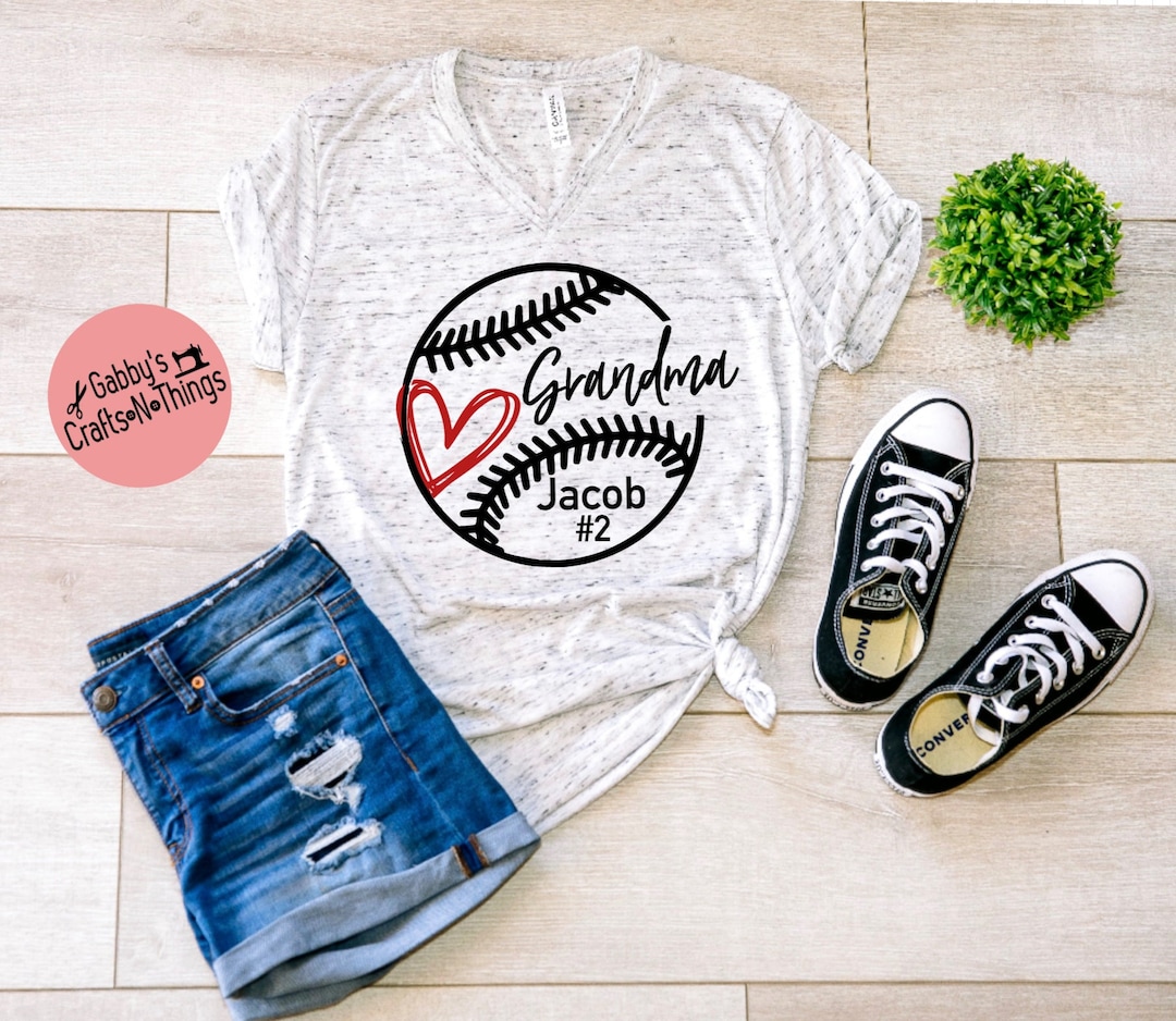 Baseball Grandma Shirts Baseball Grandma Shirts Personalized Baseball ...