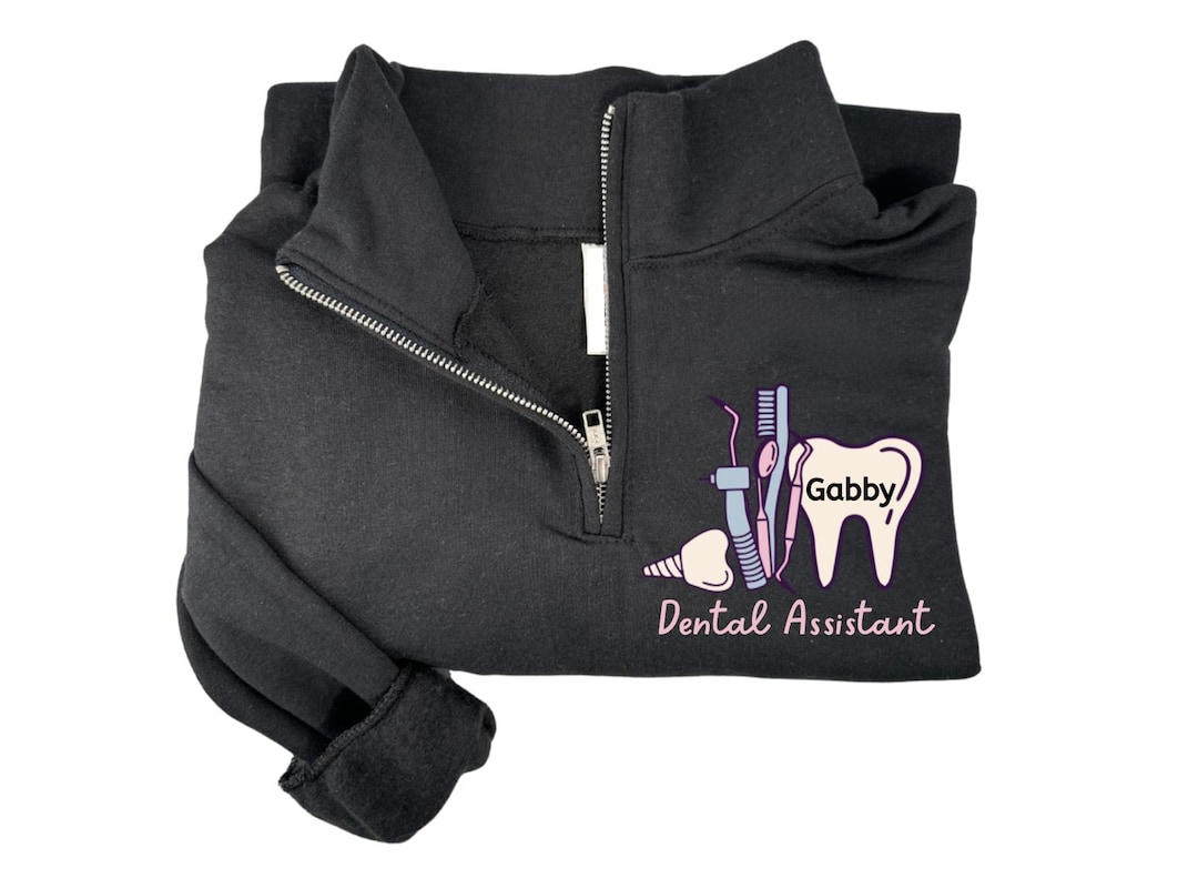 Custom Dentist Quarter Zip Jacket Dentist Zipper Jacket Dental ...