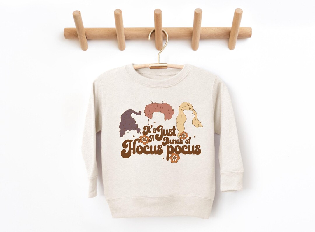 Kids Natural Hocus Pocus Sweater - Kids Hocus Pocus Sweatshirt - It's ...