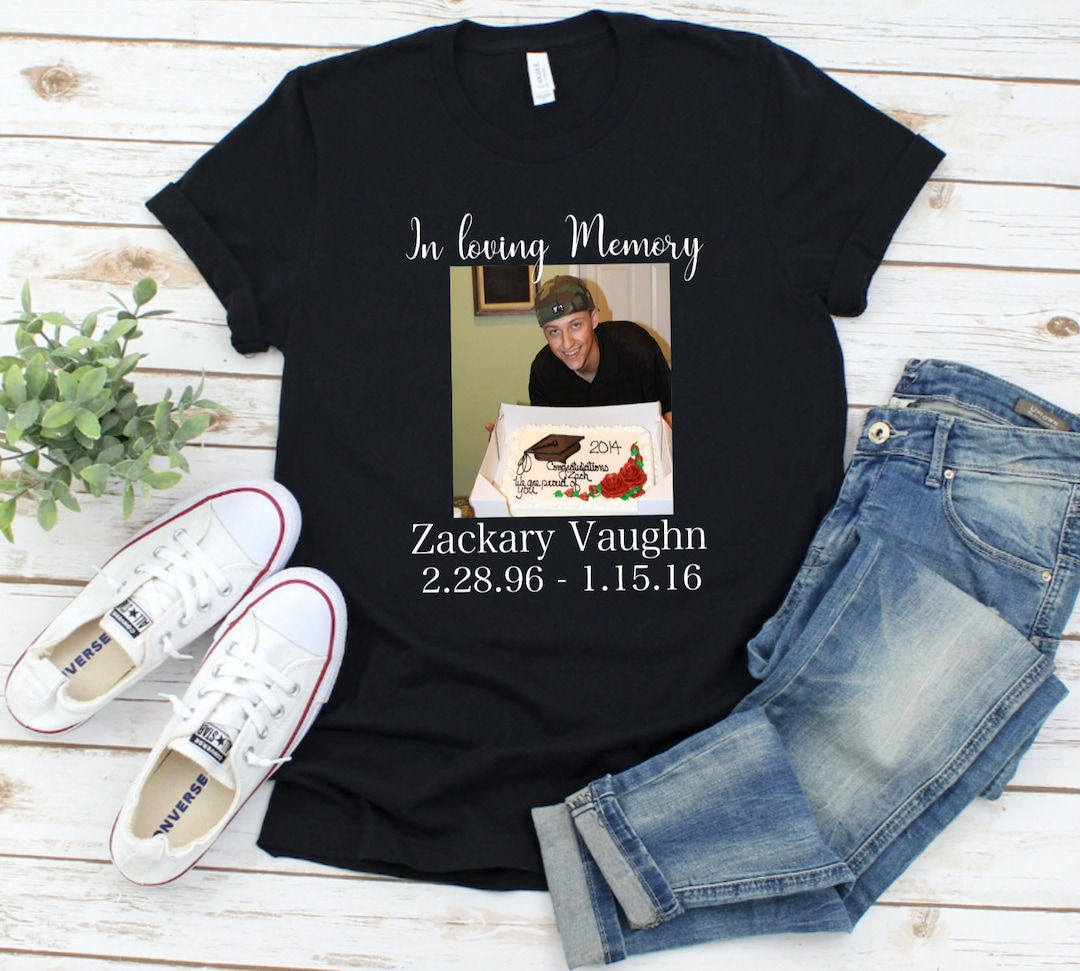 In Loving Memory Personalized Photo T-shirt - Memorial Shirts ...