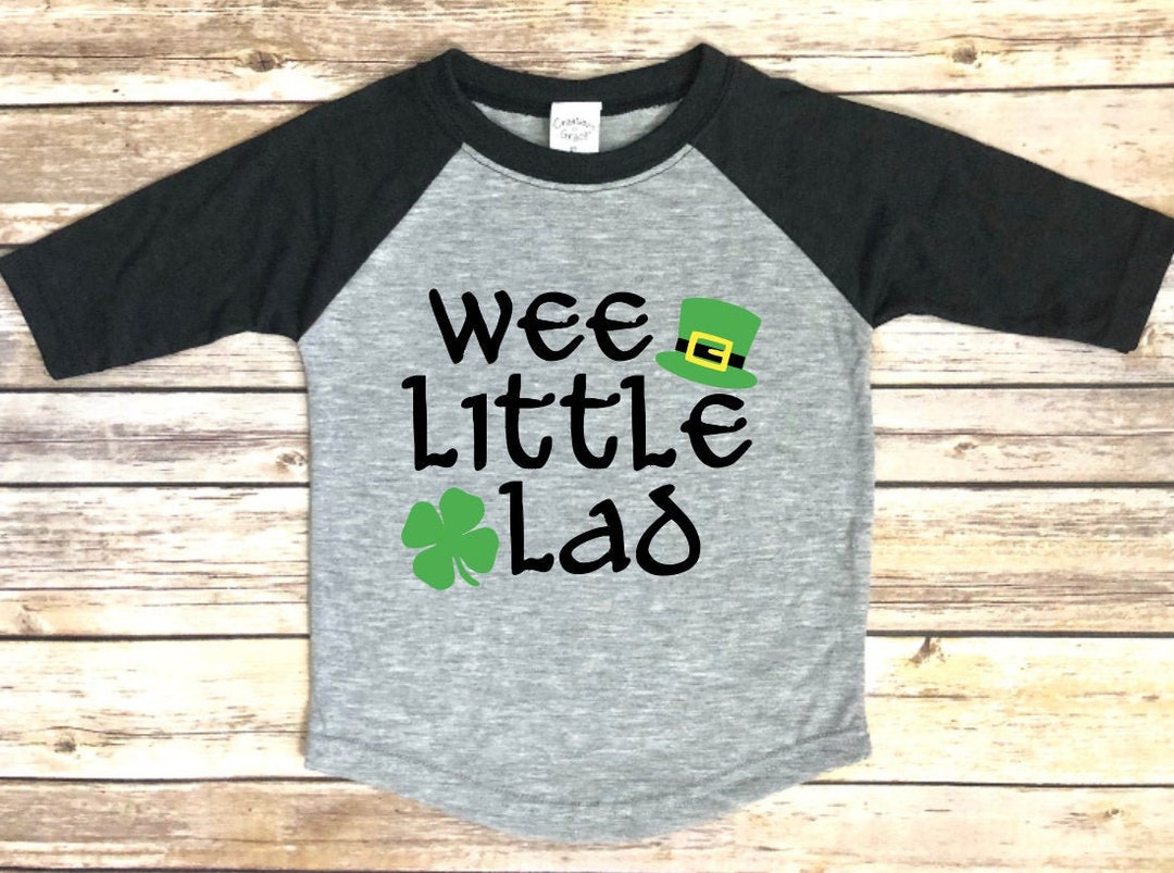 Boys Wee Little Lad Shirt - Boys St Patricks Day Shirt - Toddler St ...