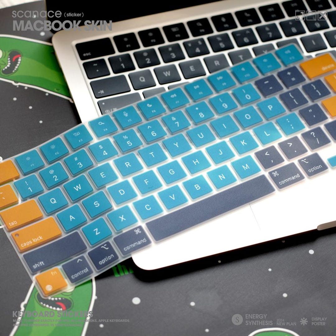 Simple Retro Colors Keyboard Sticker for MacBook Pro and Air Decal for ...
