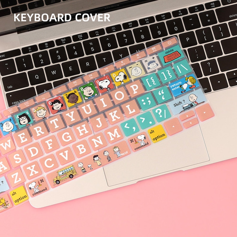 Cute Snoopy's Family keyboard sticker for Macbook Pro and | Etsy