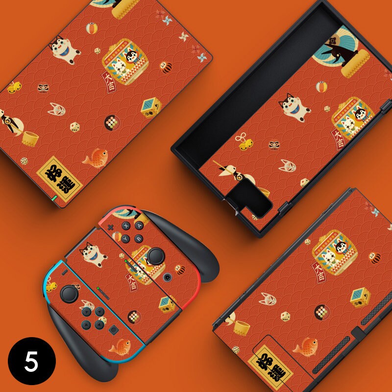 Skins for Nintendo Switch Full Set of 4 Skins Joycon Stickers | Etsy
