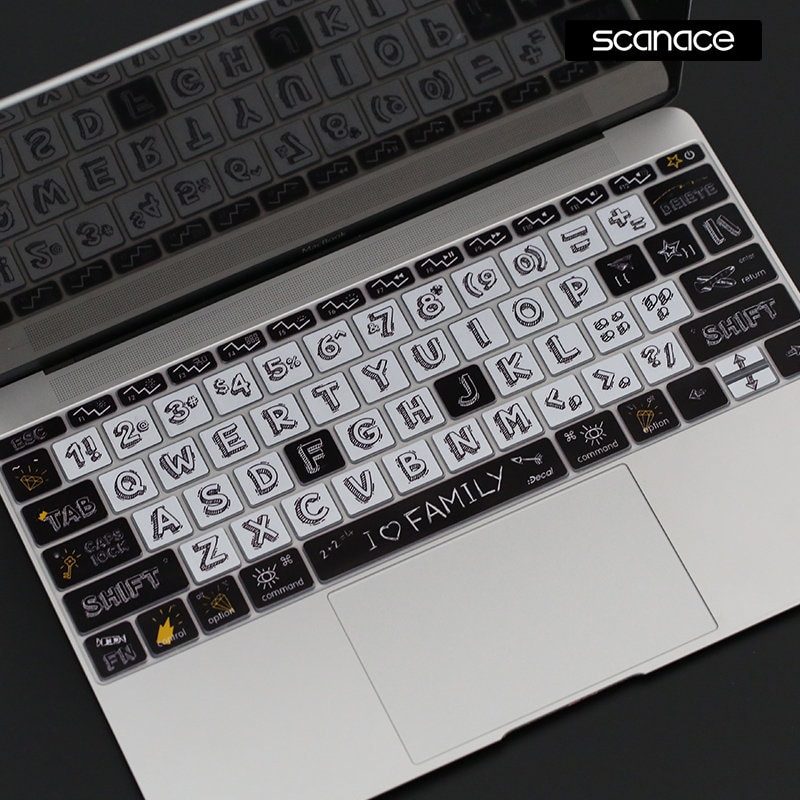 Family Keyboard sticker/cover for Macbook Pro and air Decal | Etsy