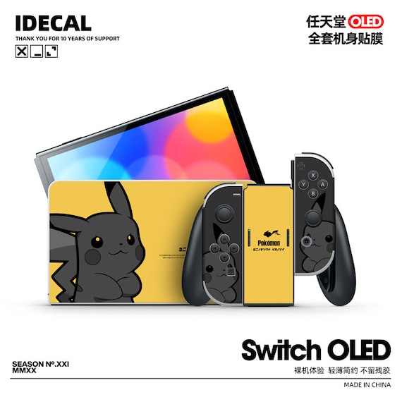 Grey Pikachu Skins for New Nintendo Switch OLED Skins Full Set | Etsy