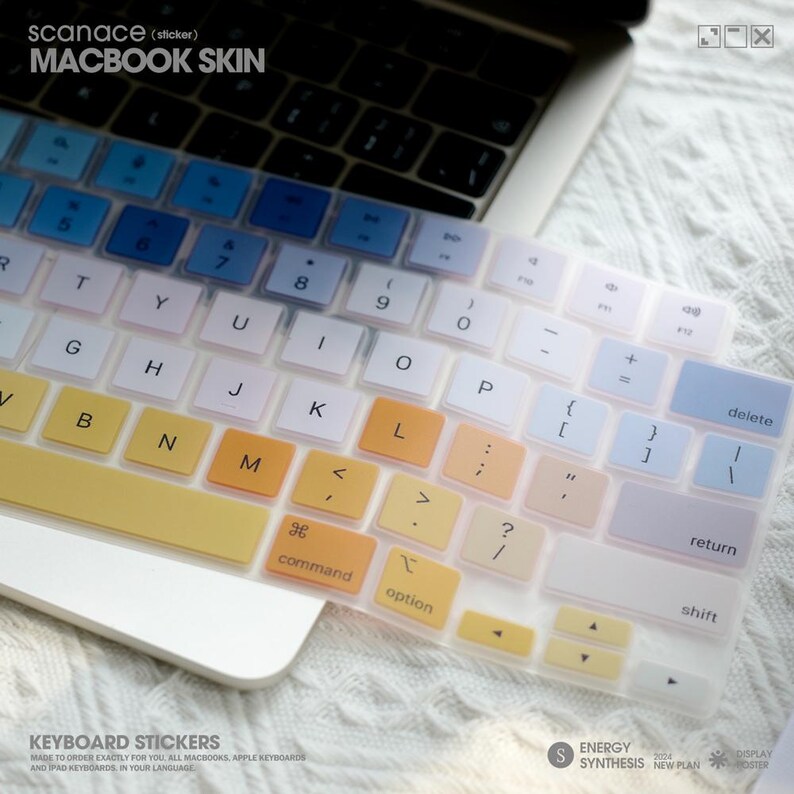 Universe Color MacBook Keyboard Decal: Pro/air Laptop Skin for MacBook ...
