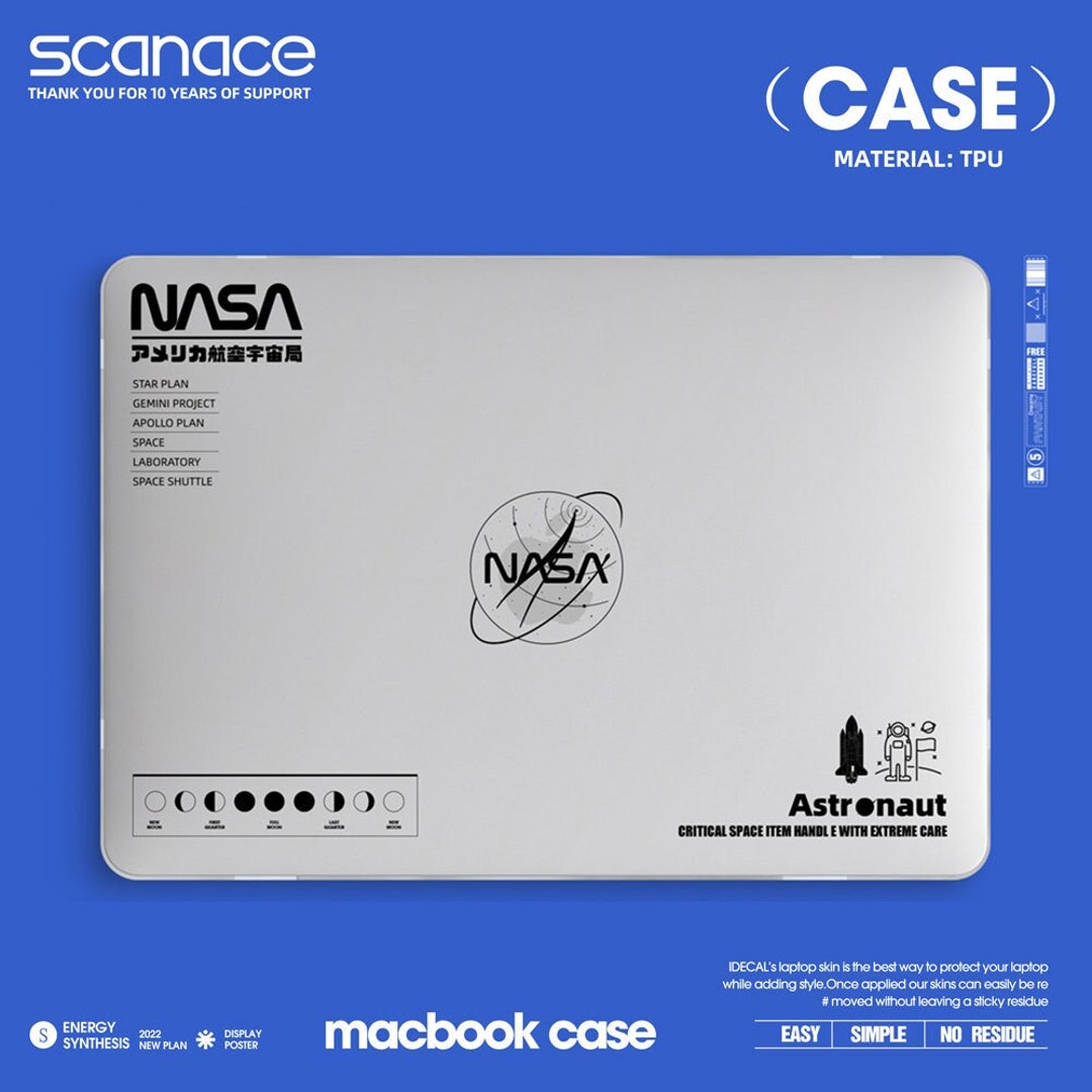 NASA Themed Style MacBook Case Frosted Transparent 2022 - Etsy
