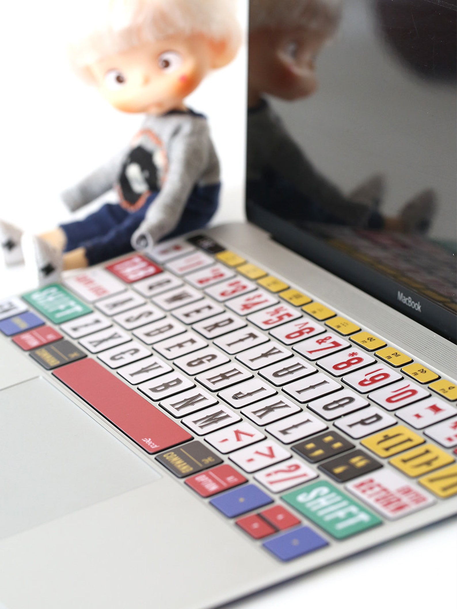 Lovely Peach Keyboard Sticker/cover for Macbook Pro and Air - Etsy