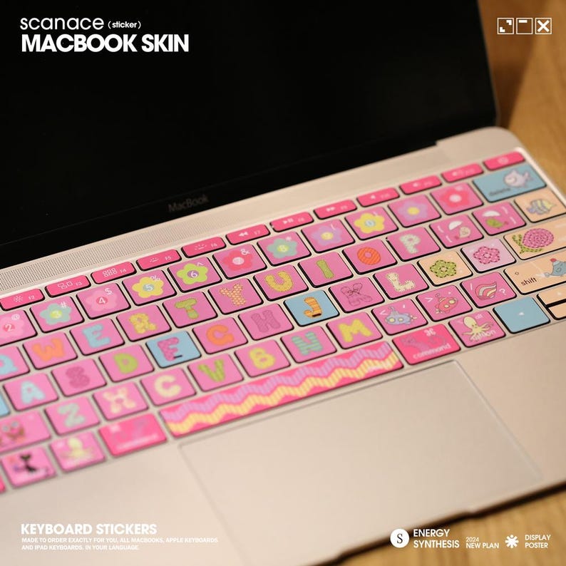 Little Cutie Keyboard Sticker for MacBook Pro and Air Decal for Apple ...