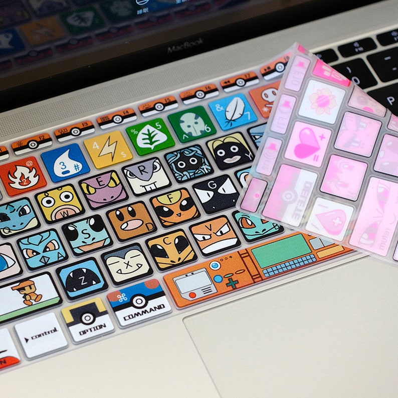 Pokémon keyboard sticker for Macbook Pro and air Decal for | Etsy