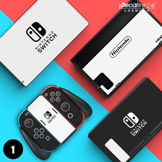 Classic Black and White Color Scheme Skins for Nintendo Switch - Etsy