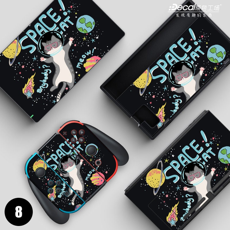 Skins for Nintendo Switch Full Set of 4 Skins Joycon Stickers | Etsy