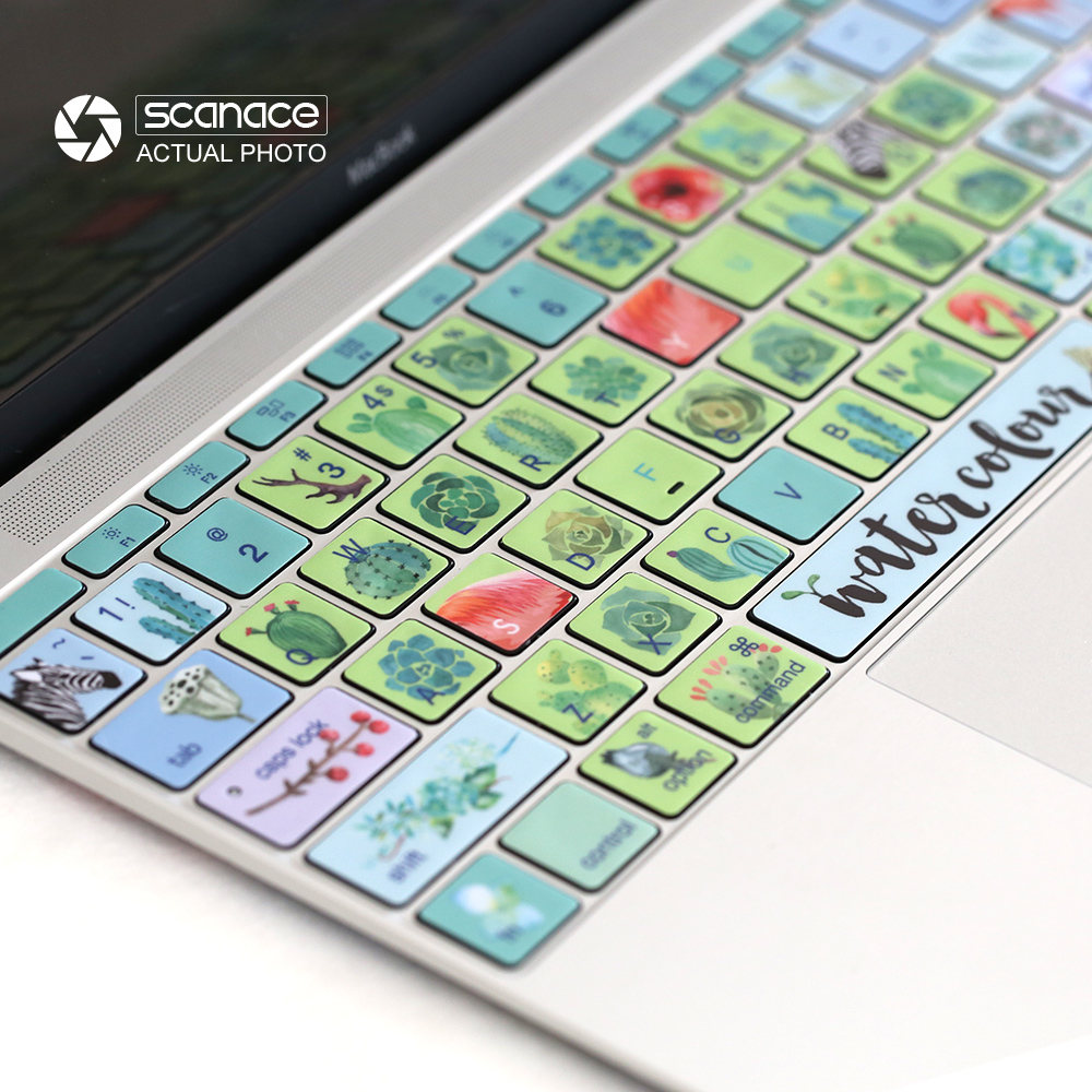 Watercolor Plant Keyboard Sticker for 2017 New Macbook Pro and | Etsy