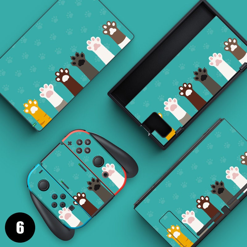 Skins for Nintendo Switch Full Set of 4 Skins Joycon Stickers | Etsy
