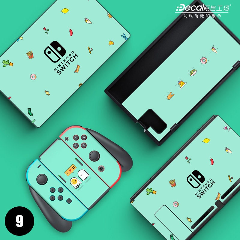 Skins for Nintendo Switch Full Set of 4 Skins Joycon Stickers | Etsy