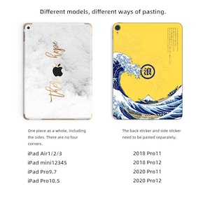 2020ipad Pro11/12 Decals iPad Air1/2/3stickers Ipadmini Skinsvinyl ...