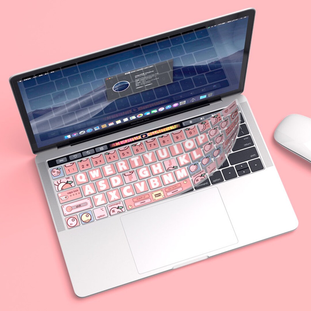 Peach MacBook Air Keyboard Sticker: Apple Laptop Decal for MacBook Air ...