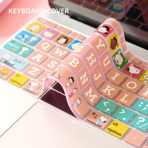 Cute Snoopy's Family Keyboard Sticker for MacBook Pro and Air Decal for ...