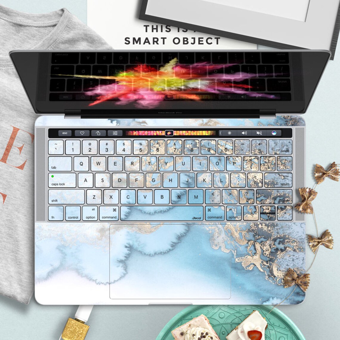 Blue Watercolor Macbook Decals for Macbook Skins Macbook Cover - Etsy