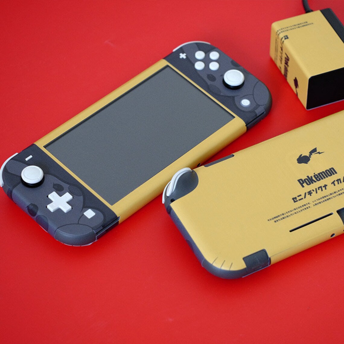 Classic Black and Yellow Pikachu Skins for Nintendo Switch | Etsy