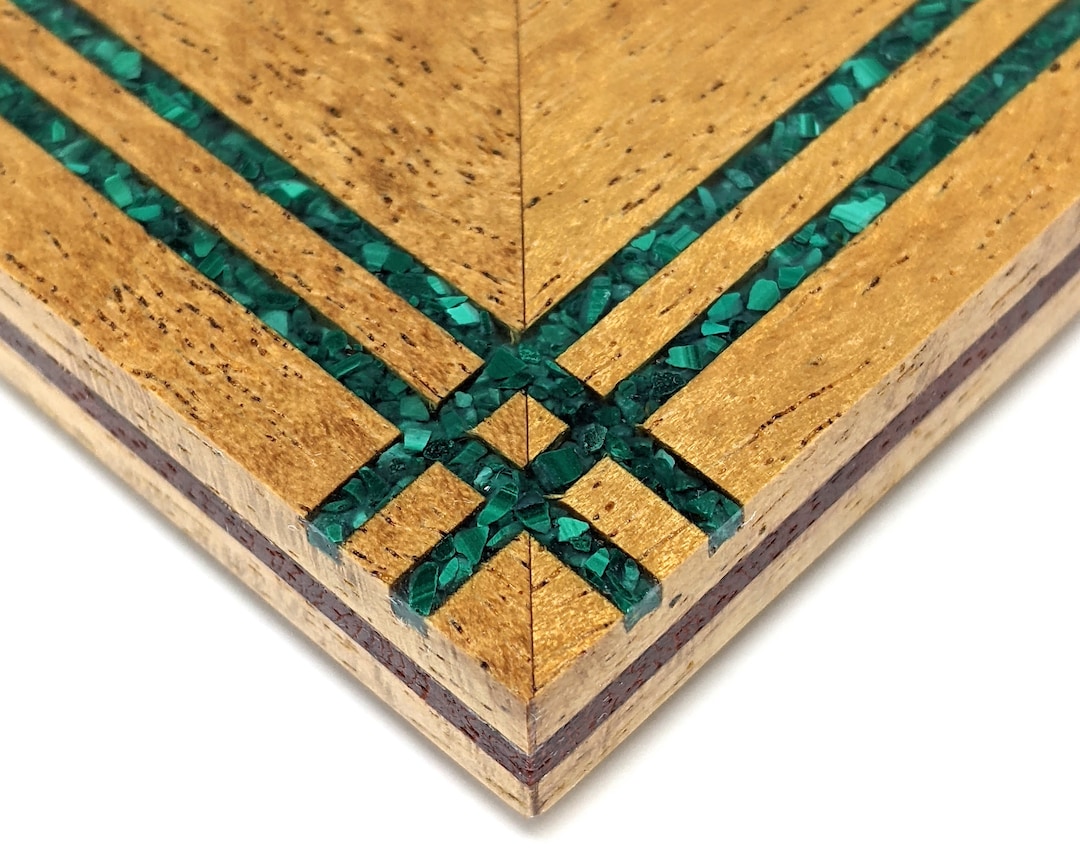 Ipil Wood With Crushed Malachite Stone Inlay 8x10 Picture Frame - Etsy