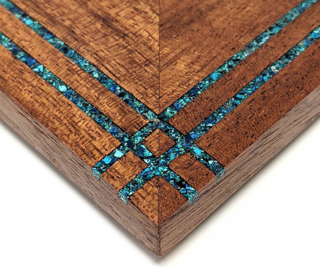 Balakat Wood With Shattuckite Stone Inlay 8x10 Picture Frame - Etsy