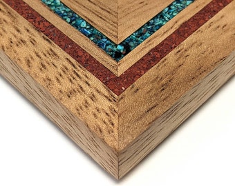 Balakat Wood With Shattuckite Stone Inlay 8x10 Picture Frame - Etsy