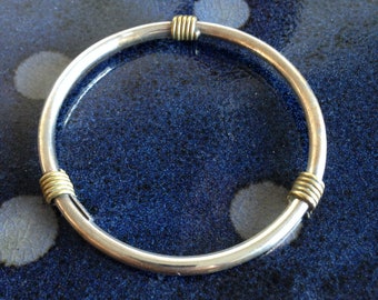 Silver bangle | Etsy