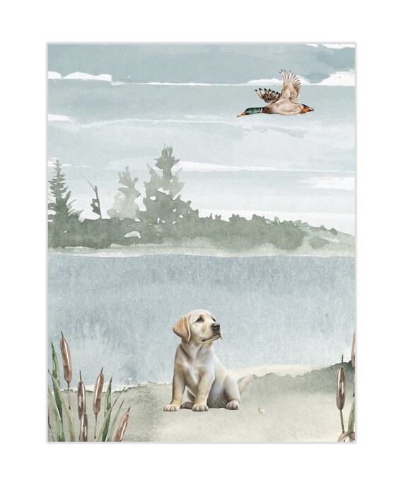 Yellow Labrador Duck Hunting