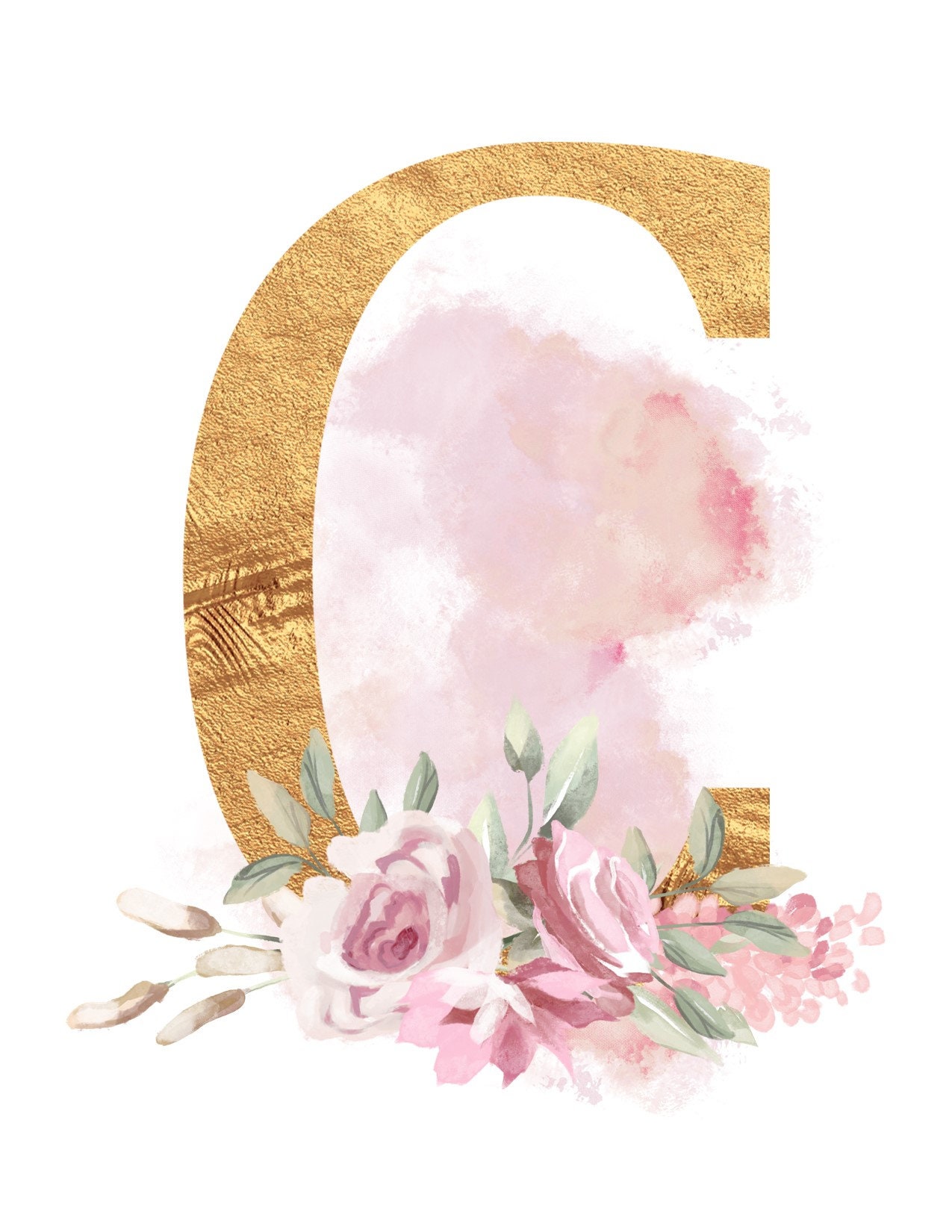 Personalized Monogram Princess Nursery Décor Set of 4 Unframed | Etsy