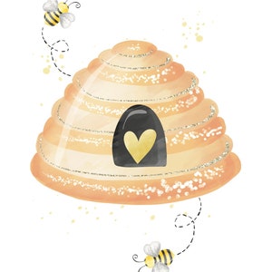 Instant Download Cute Bee Nursery Decor Set of 3 Printables Kids Room ...
