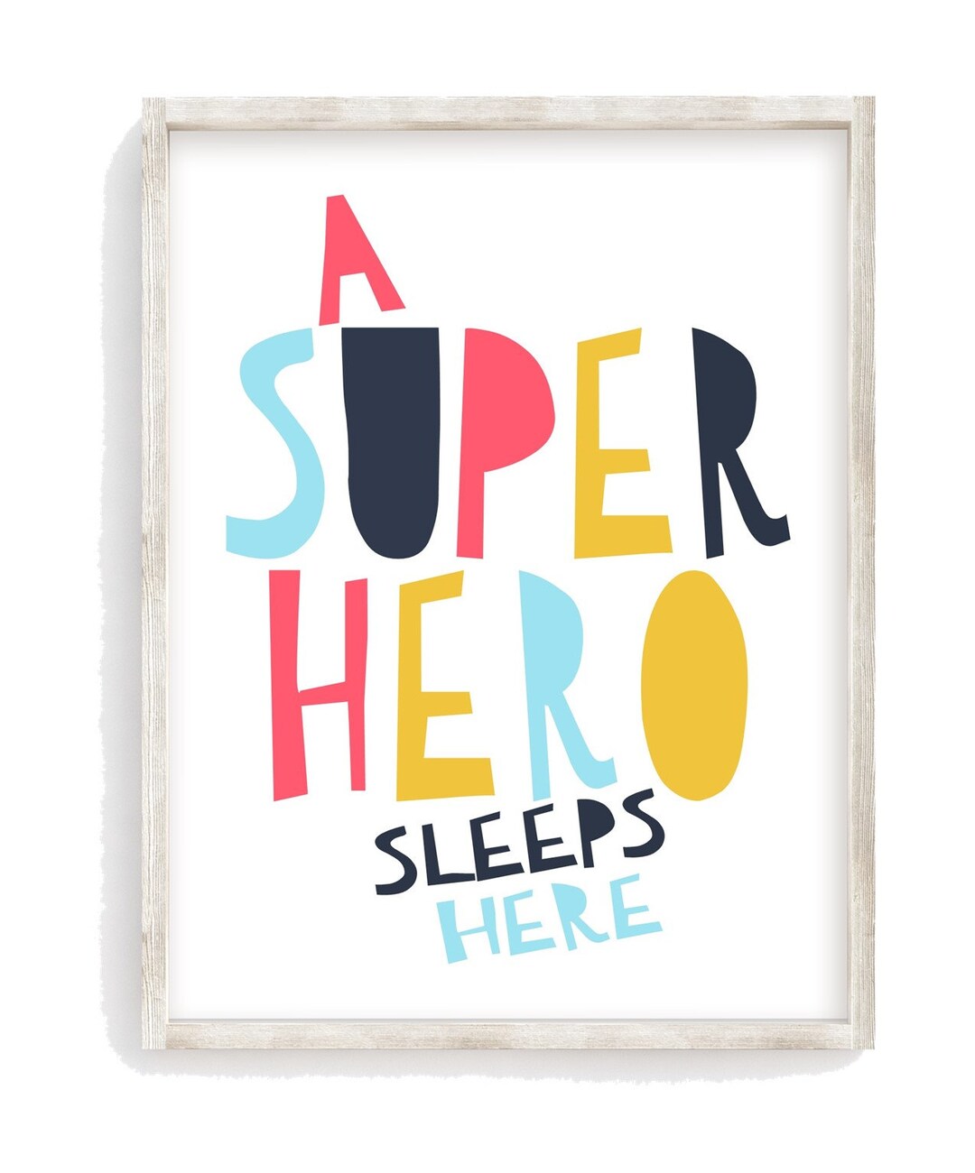 A Superhero Sleeps Here Super Boy Superhero Motivational Nursery Decor ...