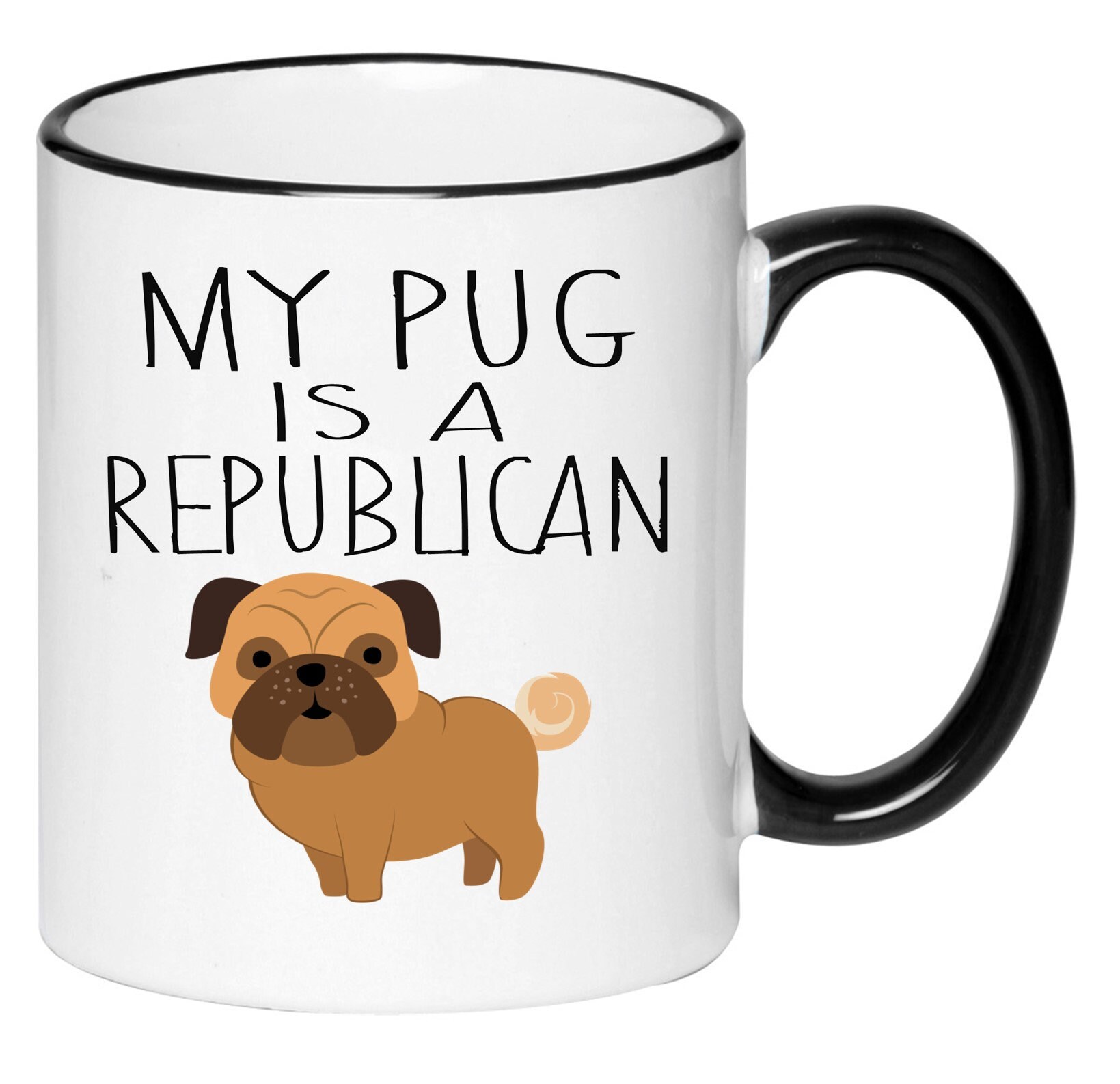 My Pug is A Republican Funny Cute Adorable Politics Black and - Etsy