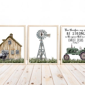 Farm Nursery Decor Prints: Watercolor Barnyard Set of 3 - Etsy
