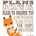 Woodland Fox Christian Bible Verses Quotes Nursery Kids Room Unframed ...