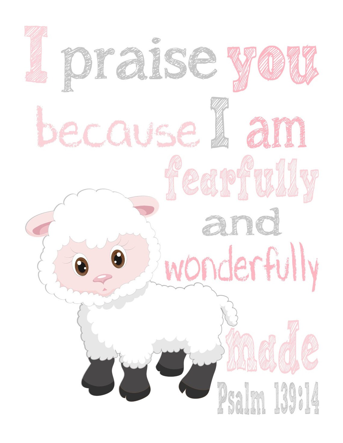 Farm Animals Christian Nursery Decor Set of 4 Prints Cow - Etsy