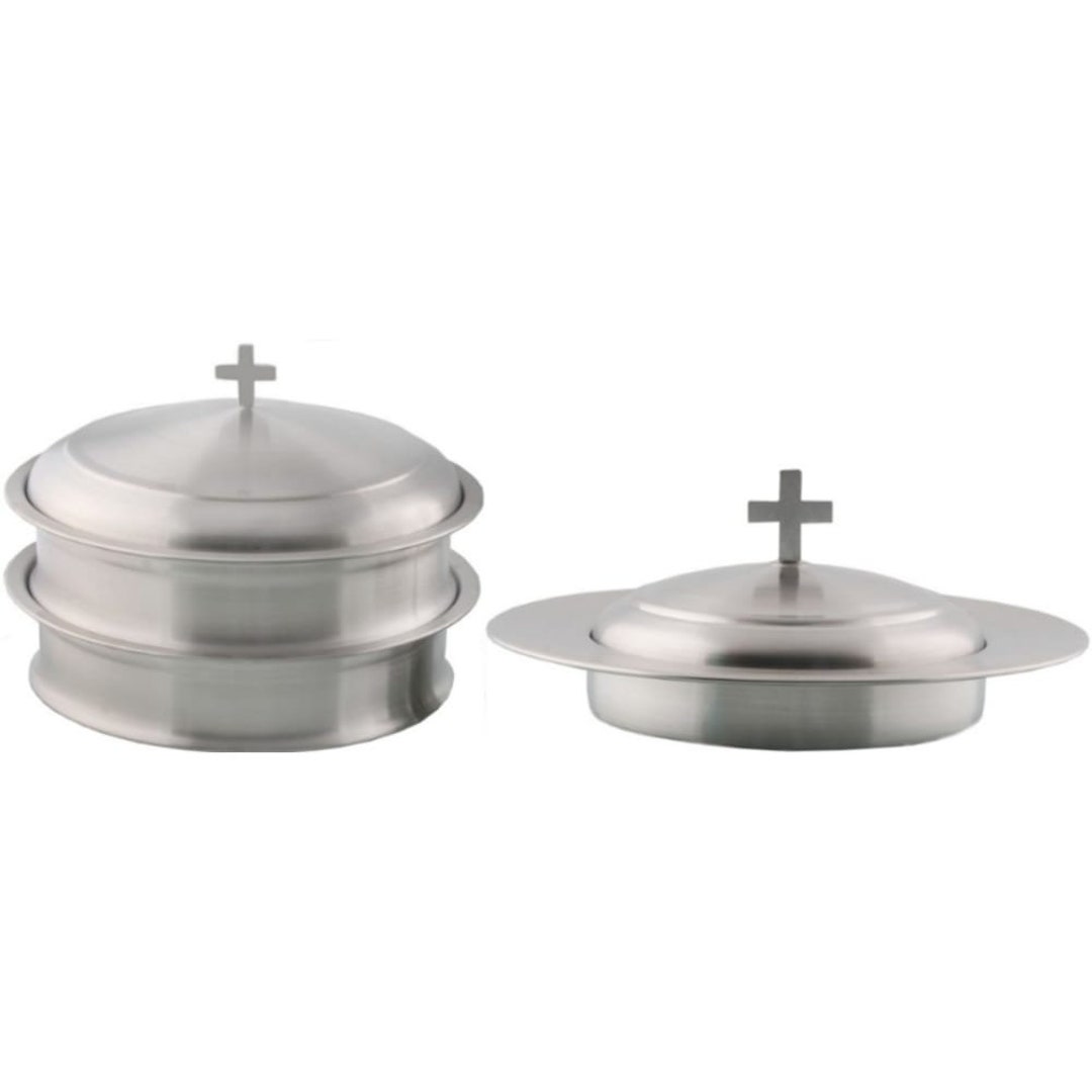 Communion Ware 2 Holy Wine Serving Tray With Lid & Stacking Bread ...