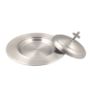 Communion 5 Bread Plate With Cover Brass Finish Church Item Religious ...