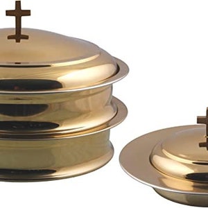 Communion Ware 2 Holy Wine Serving Tray With Lid & Stacking Bread ...