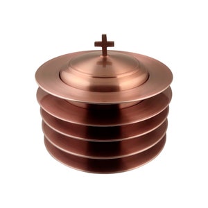 Communion 5 Bread Plate With Cover Brass Finish Church Item Religious ...