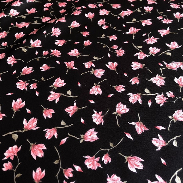 Floral Silk Fabric - Etsy