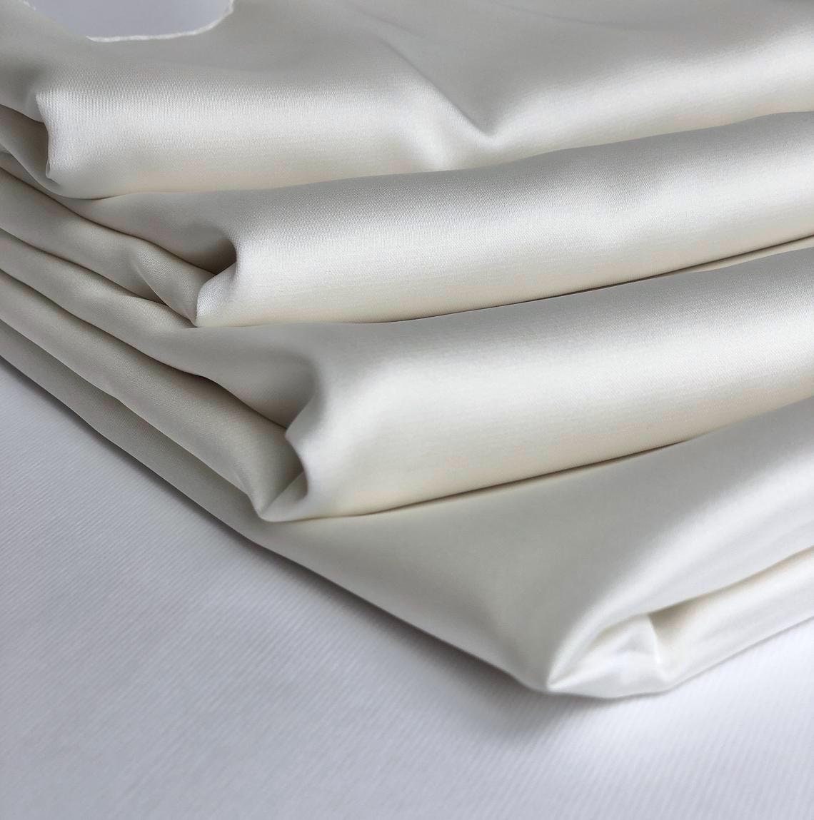 Milk Silk Satin Fabric Silk Fabric By The Yard Wedding Silk Etsy