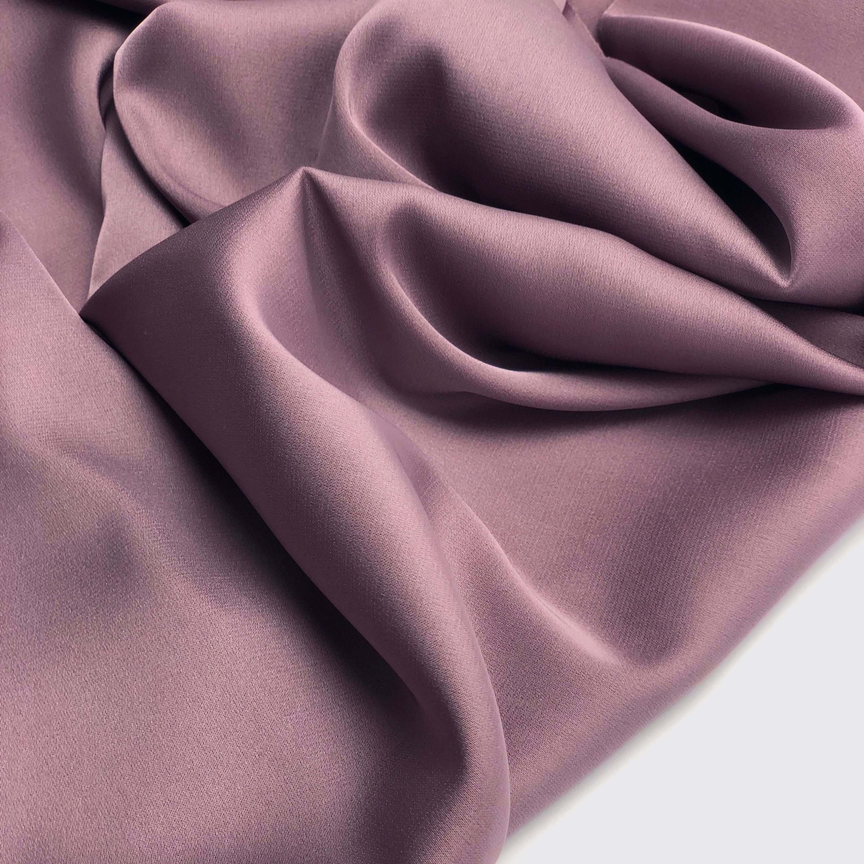 Purple Mauve silk satin fabric by the meter Lingerie and | Etsy