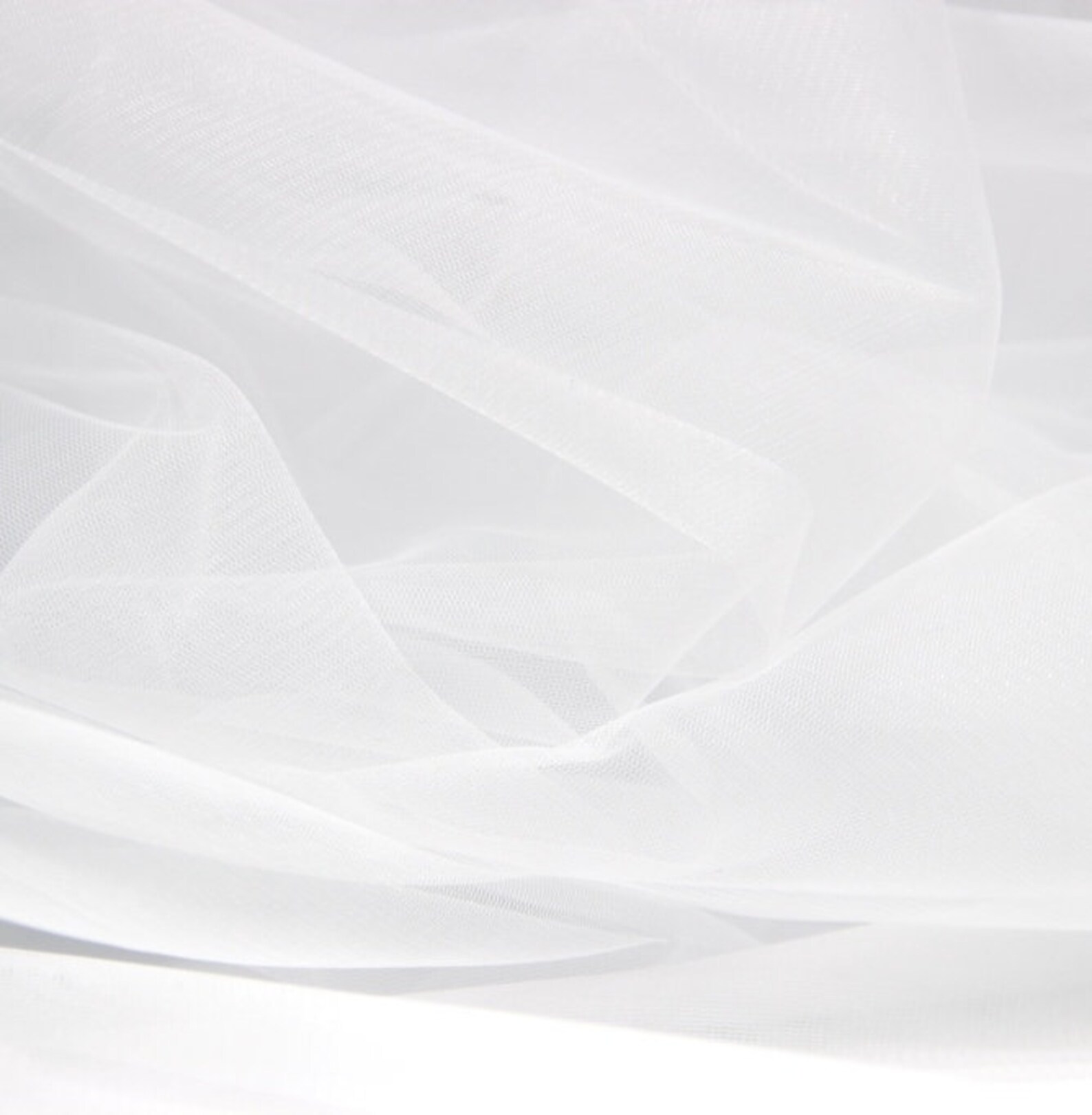 White soft tulle Extra wide 3.15 m 124 in Stretch Tulle | Etsy